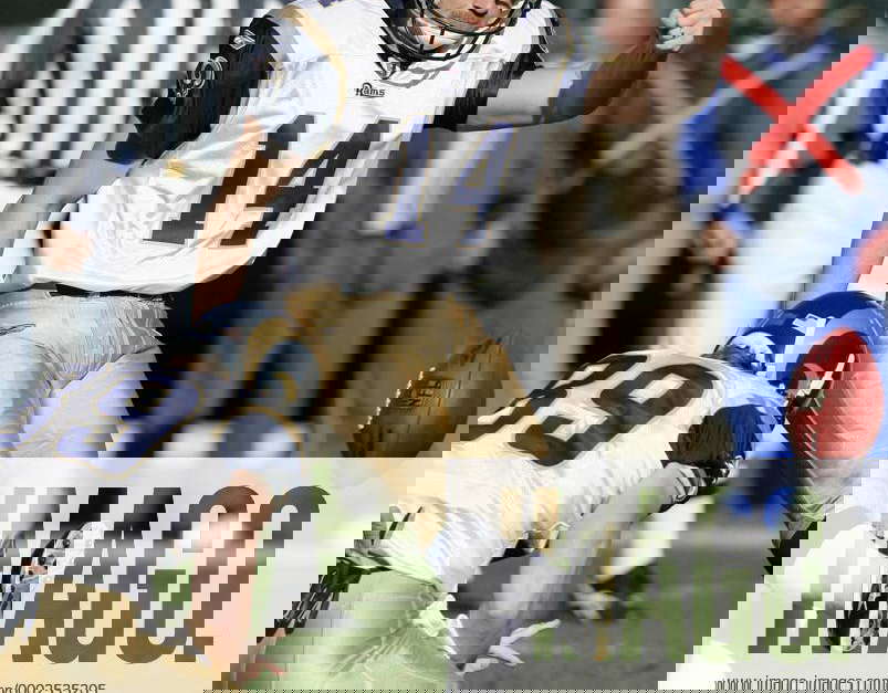 Jeff Wilkins (re.) und Dane Looker (beide St. Louis Rams ...