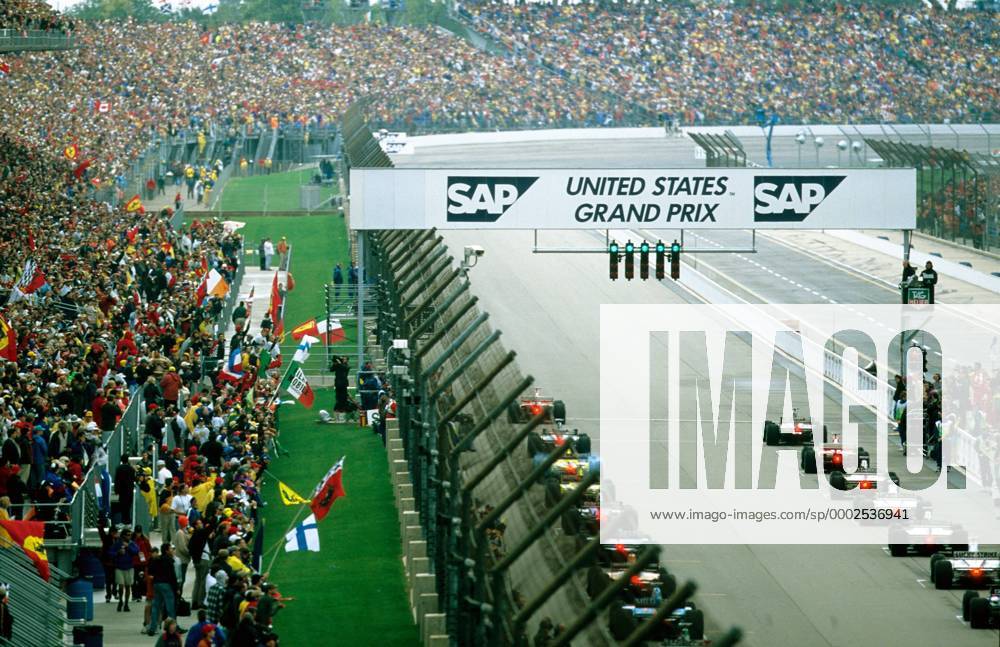 Startaufstellung zum GP der USA 2000 Motorsport Grand Prix Herren ...