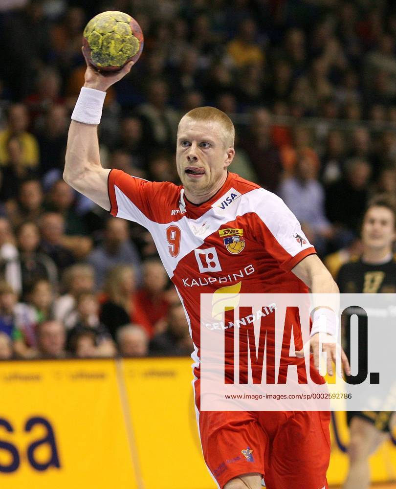 Gudjon Valur Sigurdsson (Island) am Ball Handball WM Herren WM 2007 ...
