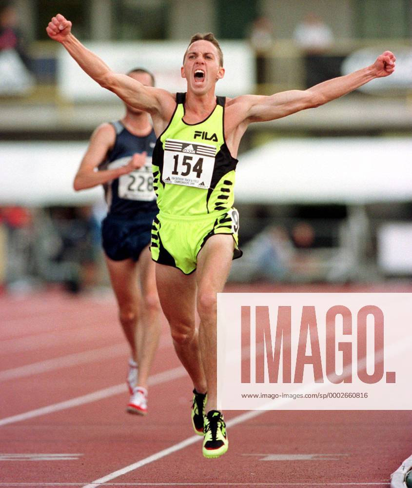 Adam Goucher (USA) gewinnt die 3000 Meter bei den US ...