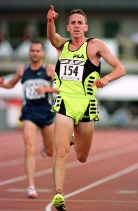 Adam Goucher (USA) gewinnt die 3000 Meter bei den US ...
