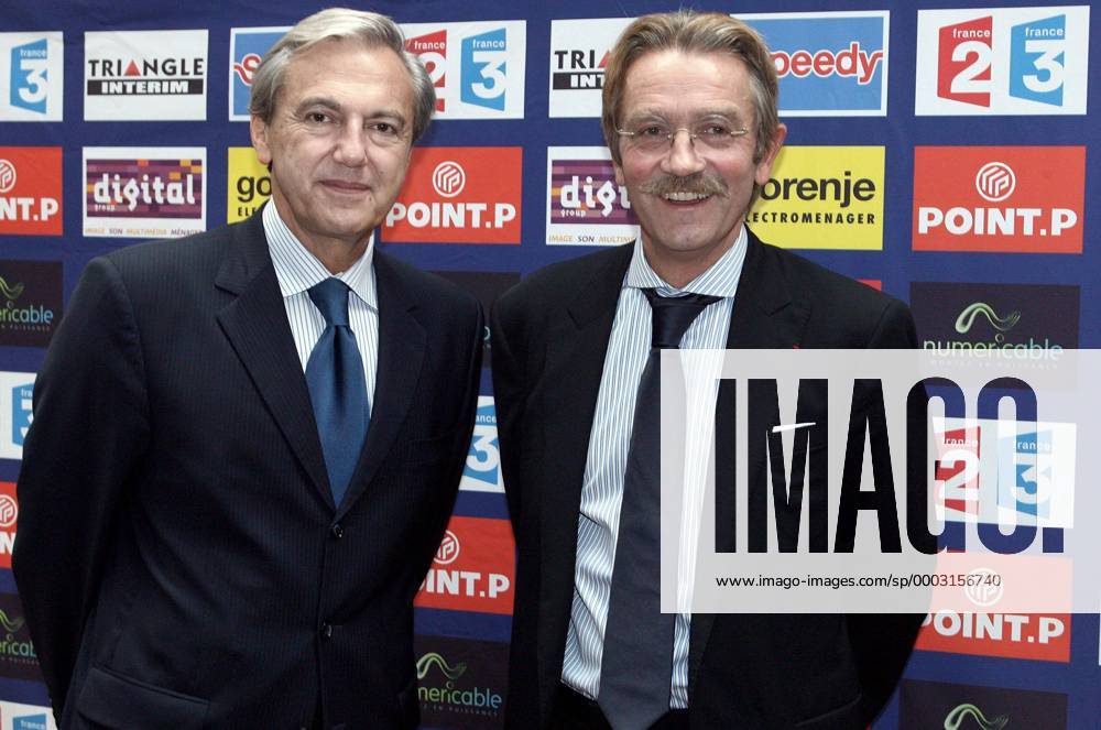 Daniel Bilalian (li.), Leiter der Sportredaktion von France Television ...