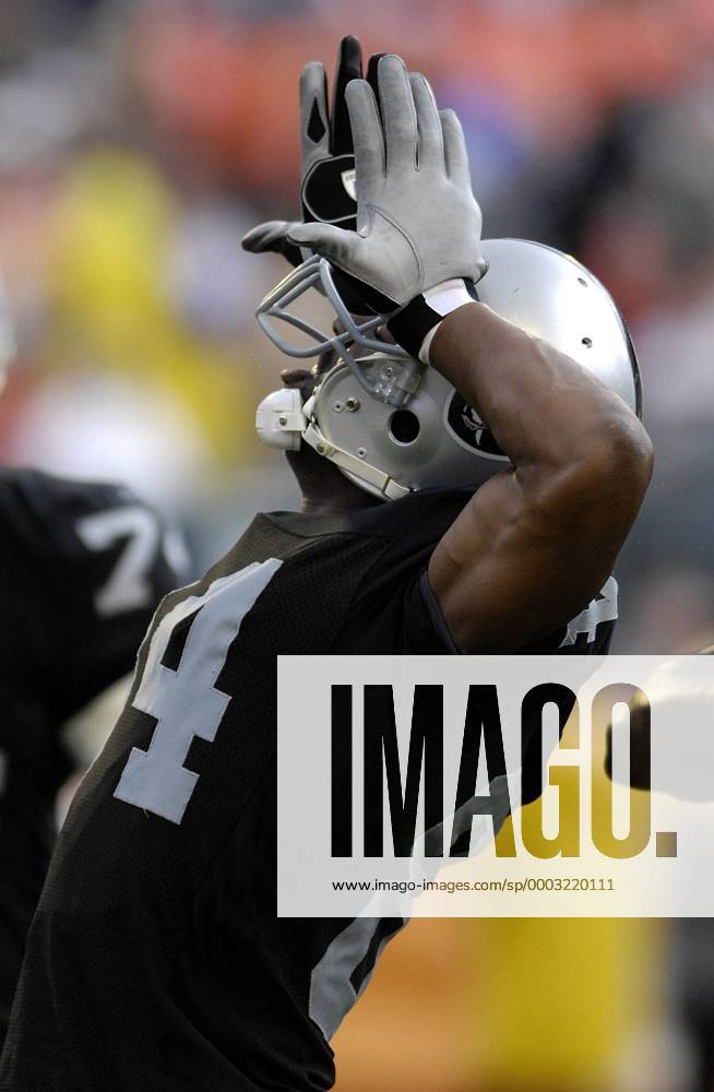 Jerry Porter (Oakland Raiders) jubelt - (Icon3589907) American Football ...