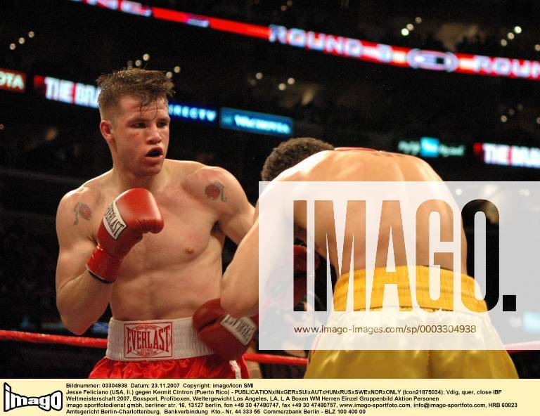 Jesse Feliciano (USA, li.) gegen Kermit Cintron (Puerto Rico ...