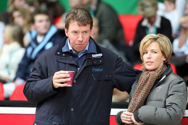 Markus Beerbaum und seine Ehefrau Meredith Michaels-Beerbaum während ...