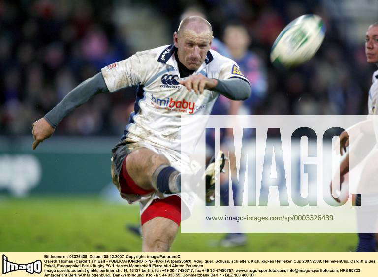 Gareth Thomas (Cardiff) am Ball - (pan23569) Rugby EC 1 Herren Heineken Cup