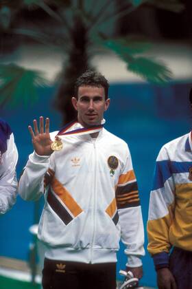 Duncan Armstrong ist Olympiasieger 1988 über die 200 Meter Freistil ...