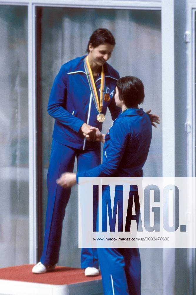 Barbara Krause (li.) ist Olympiasiegerin 1980 über die 100 Meter ...