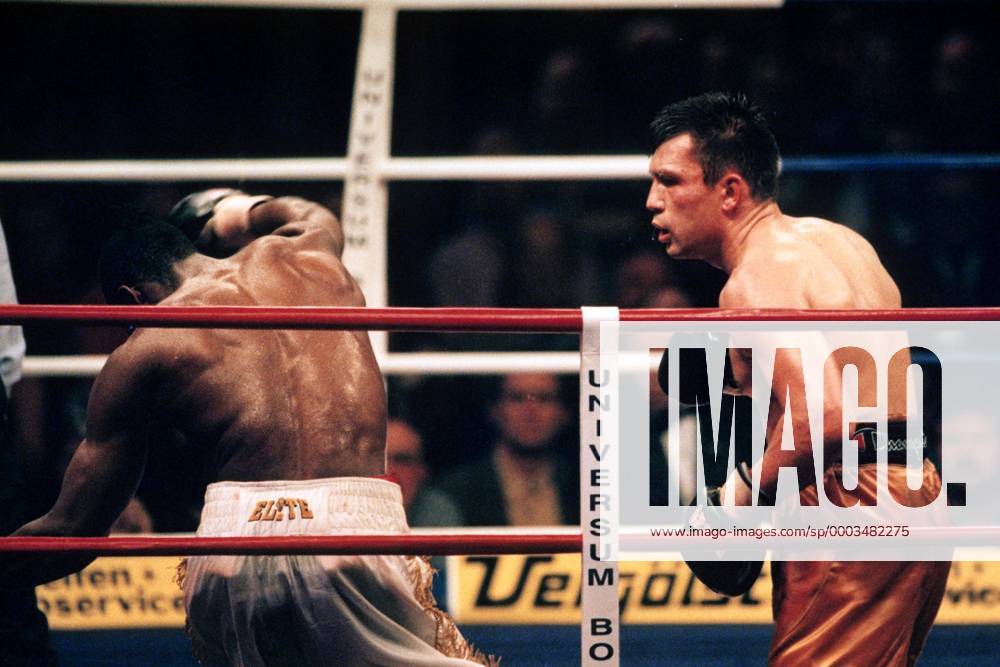 Dariusz Michalczewski (Polen, re.) gegen Mark Prince (Großbritannien) Boxen Herren WBO WM