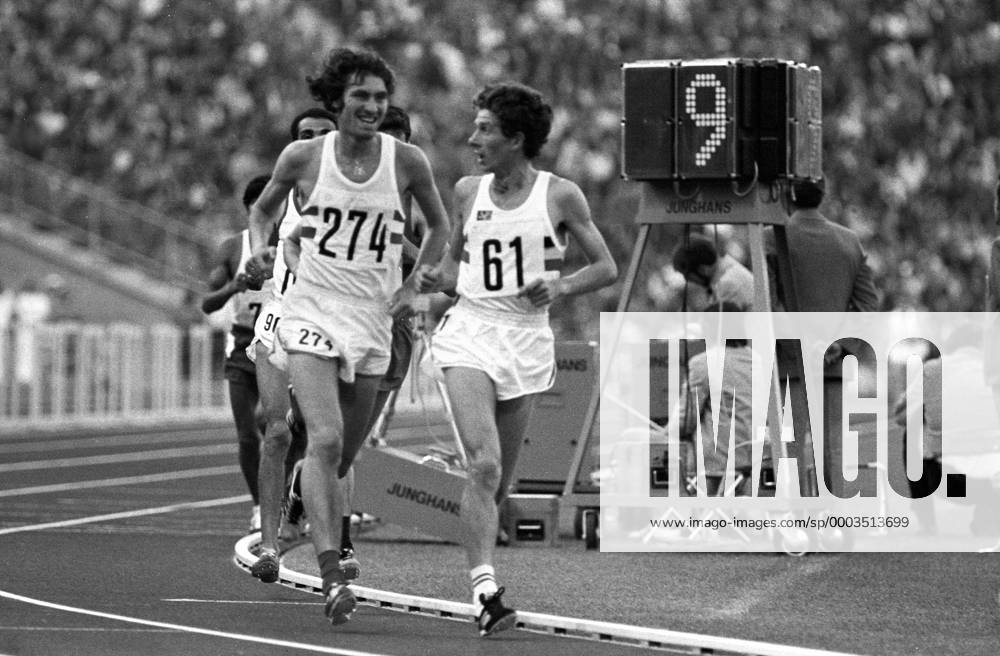 Emiel Puttemans (Belgien, re.) vor David Bedford (Großbritannien ...