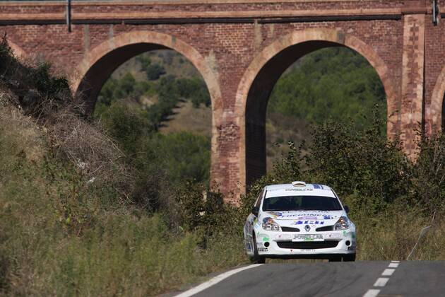 Alessandro Bettega und Beifahrer Simone Scatollin (beide Italien) in ...