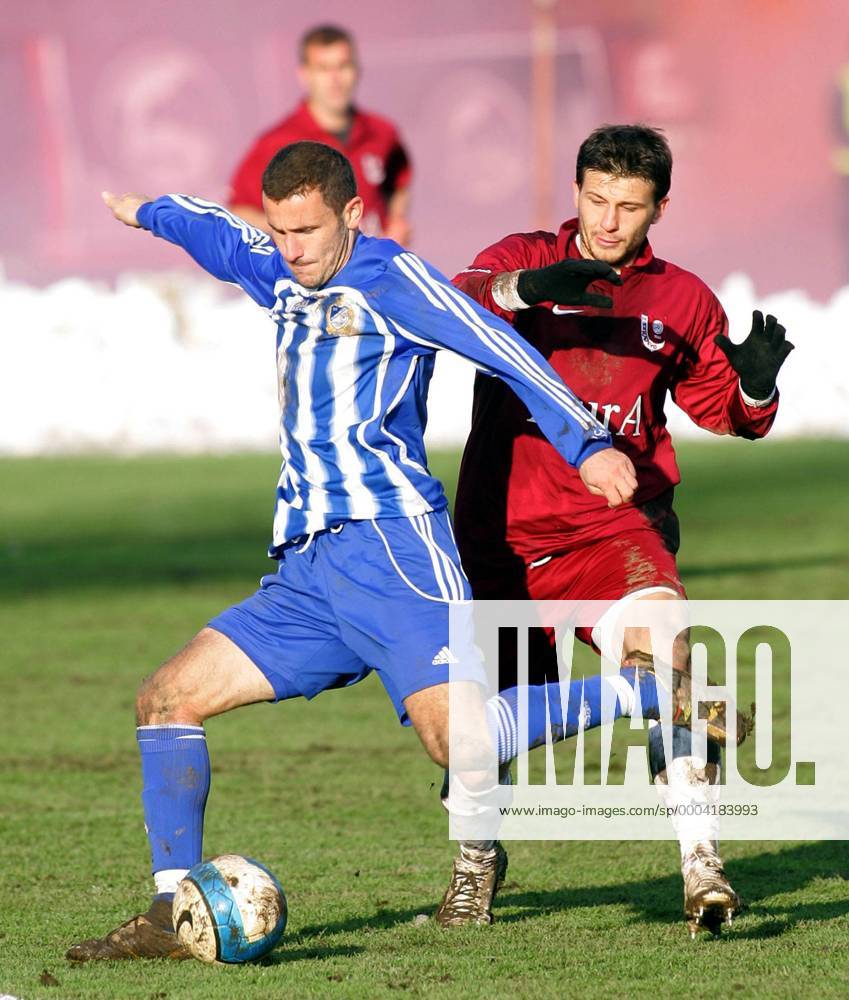 Nedim Hiros gegen Ivan Stankovic - Fußball Herren Premier Liga 2008 ...