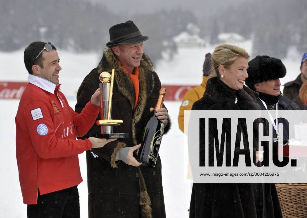 Siegerehrung Cartier World Cup on Snow 2009, v.li.: Christophe Massoni ...
