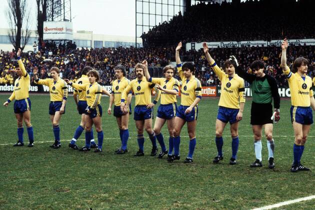 Mannschaftsvorstellung Braunschweig - V.re. Ahmet Kuru, Dennis ...