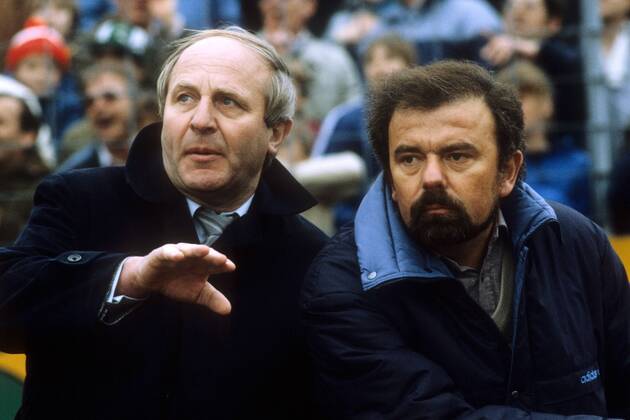 Präsident Jean Löring und Trainer Martin Luppen Fußball Herren DFB ...