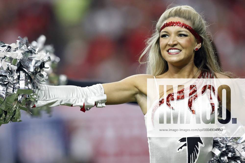 20 September 2009: An Atlanta Falcons cheerleader performs in her ...