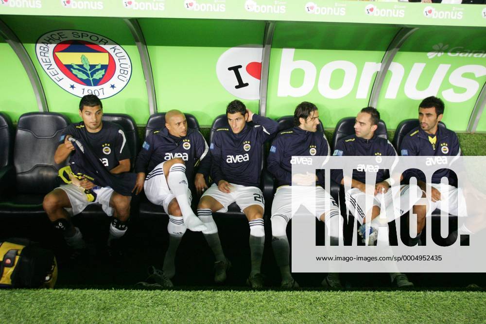 Left to Right; Onder Turaci, Roberto Carlos, Ozer Hurmaci, Ugur Boral ...