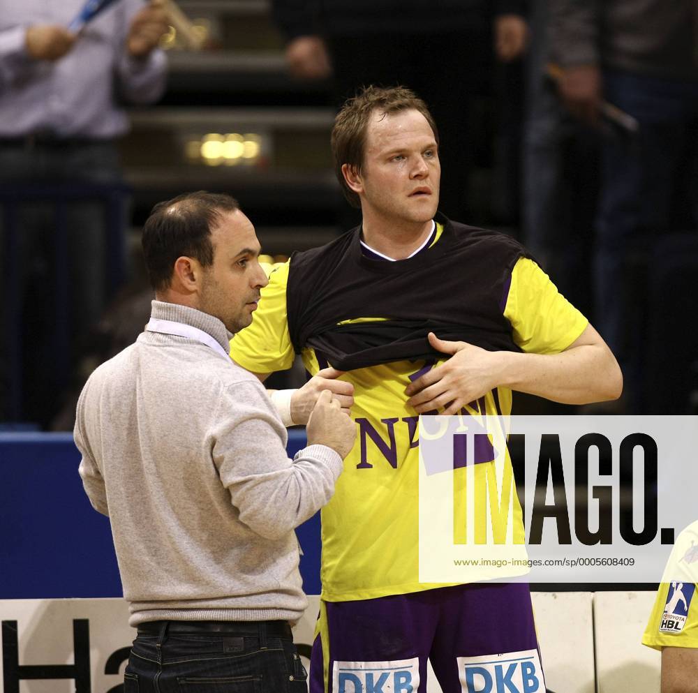 Manager Bob Hanning und Kjetil STRAND, HSV Hamburg - Reinickendorfer ...