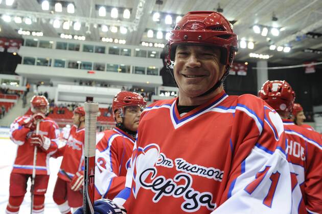 MOSCOW, RUSSIA. SEPTEMBER 6, 2010. KHL president Alexander Medvedev ...