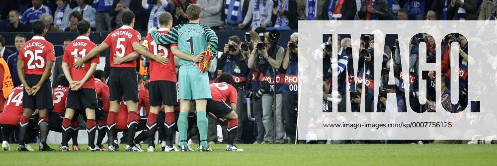 ManU Team with Luis Antonio VALENCIA, Ryan GIGGS, Rio FERDINAND ...