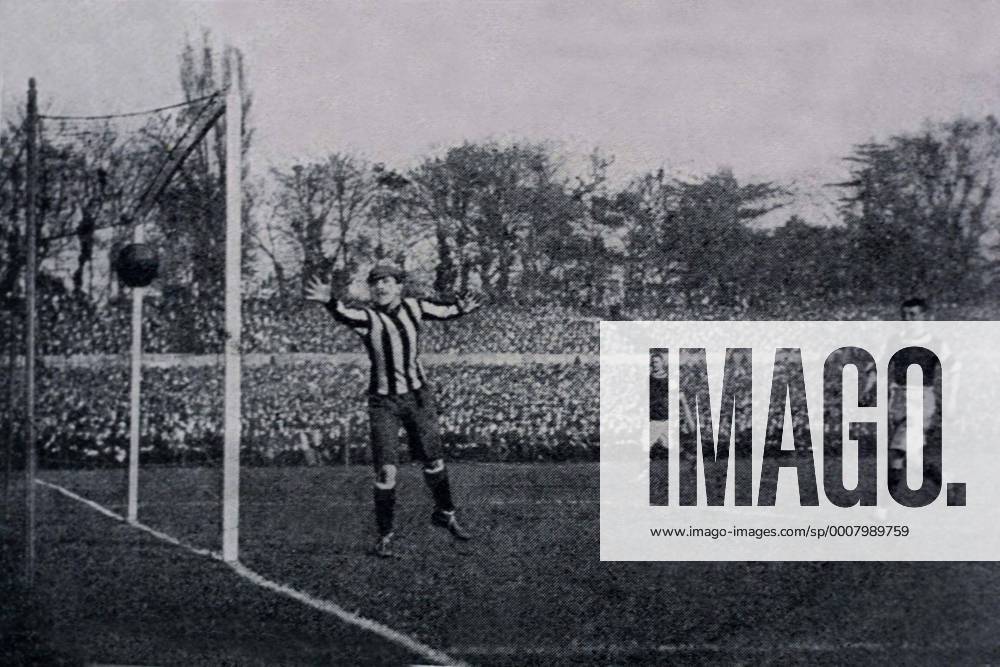 Aston Villa s 2nd goal. Harry Hampton shoots past goalkeeper Jimmy ...