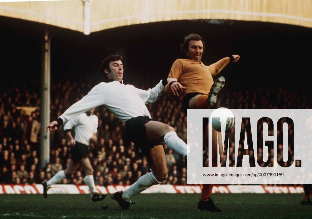 Kevin Hector (Derby) Mike Bailey (Wolves). Derby County v Wolverhampton ...