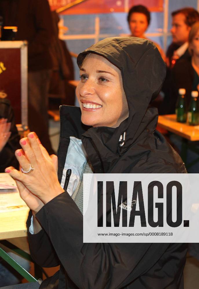 Former player Barbara Schett, AUT, during the beach party at the 2011 ...