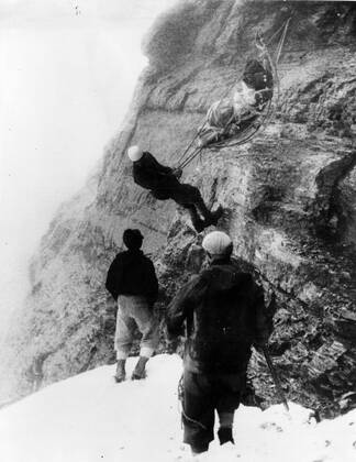 Eiger Mountain, Switzerland : Italian climber Claudio Corti 29 of lecco ...