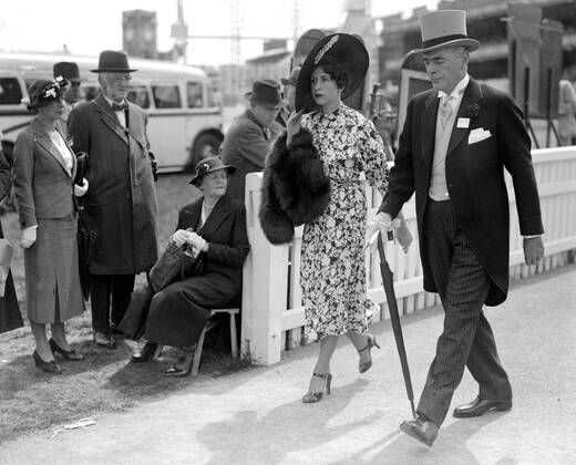 At the Royal Ascot race meeting - Mr and Mrs D J Kidson . 1933 ...
