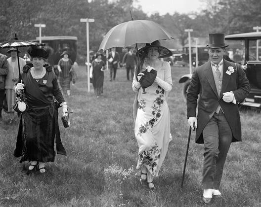 At the Royal Ascot race meeting - Mr and Mrs D J Kidson . 1933 ...