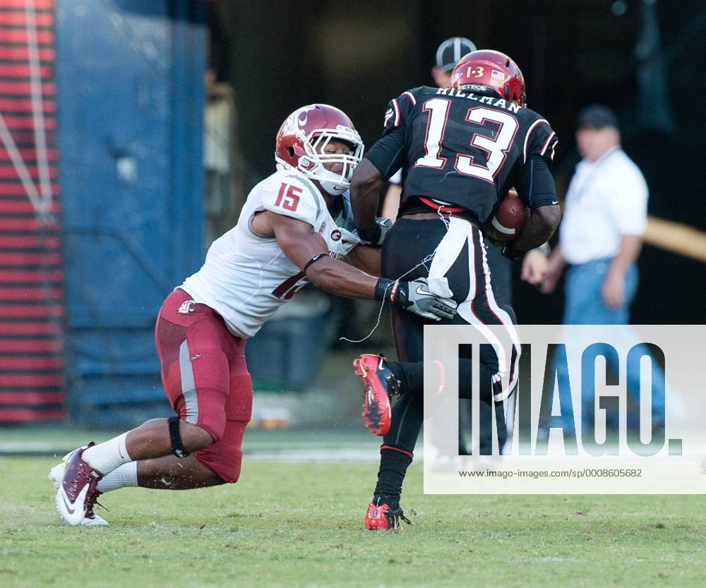 : WSU Cougar Tyree Toomer tries to tackle SDSU s Ronnie Hillman. San ...