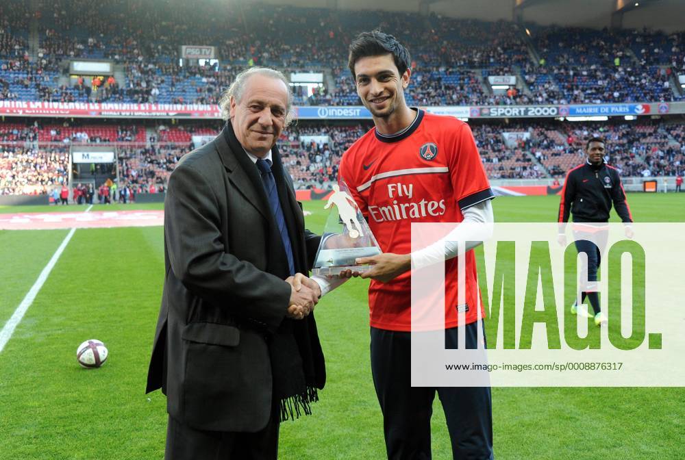 Rene Charrier et Javier Pastore (PSG) - Paris Saint Germain (PSG) vs ...