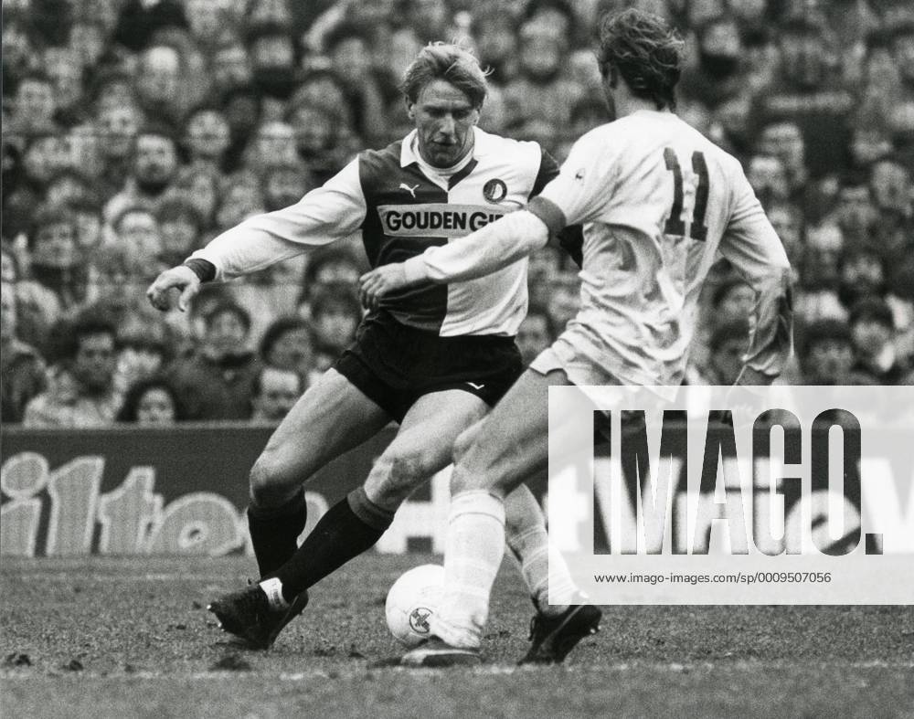 Andre Hoekstra of Feyenoord, Dick Schoenaker of Ajax - Feyenoord ...