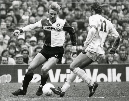 Andre Hoekstra of Feyenoord, Dick Schoenaker of Ajax - Feyenoord ...