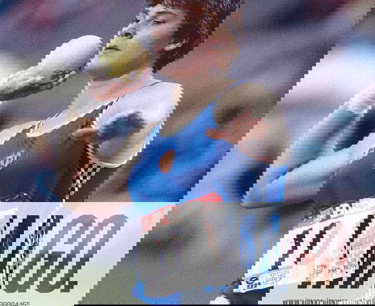 Leichtathletik EM Europameisterschaft Stuttgart 1986 Heidi Krieger ...