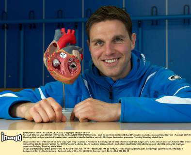 Fussball 3 Bundesliga 06.04.2012 Chemnitz Andreas RICHTER CFC Chemnitz_ nach einem Herzinfarkt im