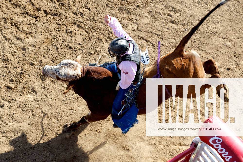 April 29, 2012 - Clovis, California, USA - Bull rider Tyler Willis of ...