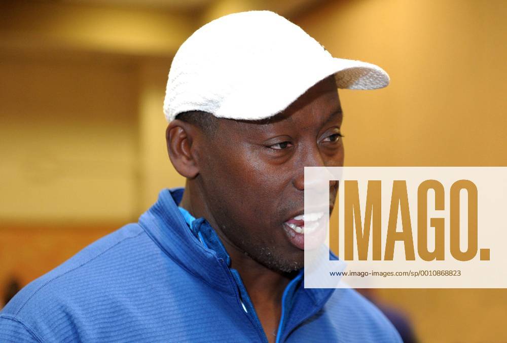 Al Joyner, der ehemalige Olympiasieger (52, USA) im Dreisprung bei der ...