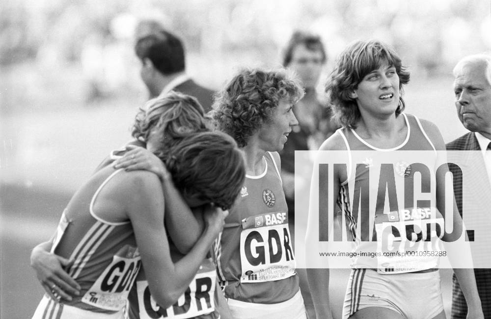 4x400m Staffel Damen, Europameister DDR, v.re. Sabine Busch, Marita ...