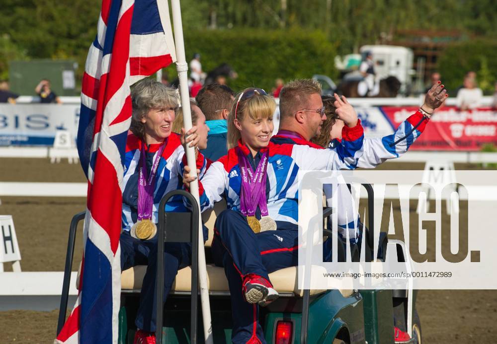Paralympic medal-winning Equestrians Sophie Christiansen, Deborah ...