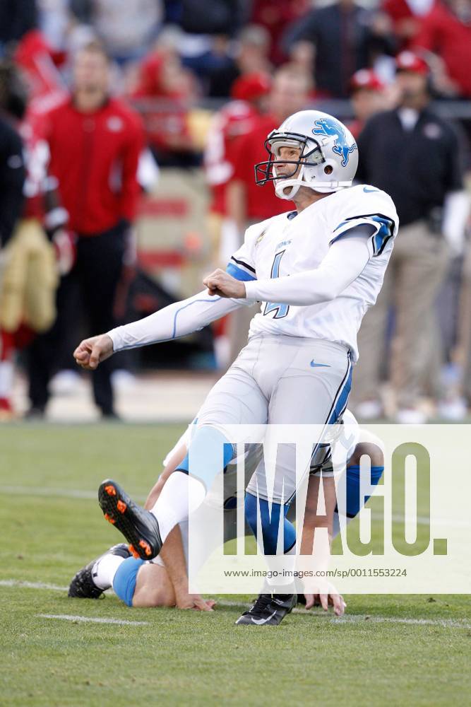 16 September 2012: Detroit Lions kicker Jason Hanson 4 during the NFL ...