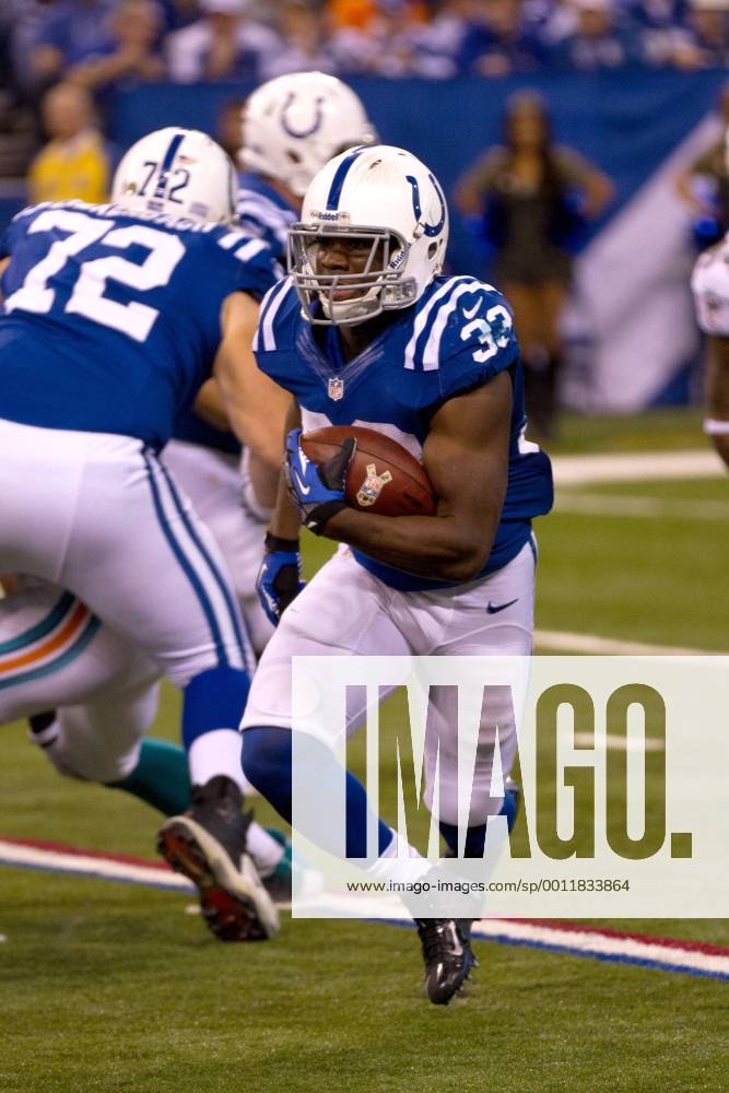 Nov. 4, 2012 - : Vick Ballard 33 of the Indianapolis Colts in action ...