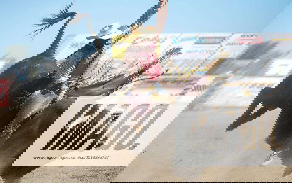 April 14, 2013 - Oakdale, California, USA - Bull rider Christopher Byrd ...