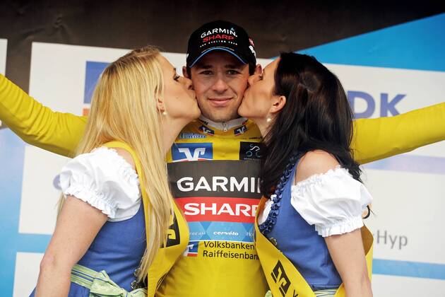 Alex RASMUSSEN ( DEN Garmin - Sharp ) gewinnt die erste Etappe der ...