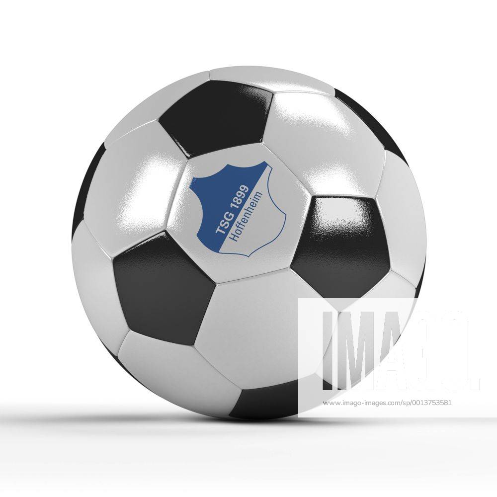 Fußball mit dem Logo von TSG 1899 Hoffenheim