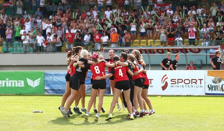 FAUSTBALL - IFA Jugend EM 2013, AUT vs GER VÖCKLABRUCK, AUSTRIA, 14.JUL ...