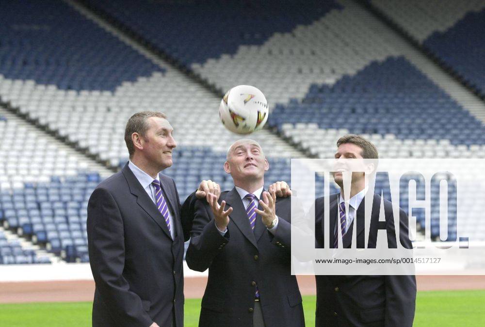 EX FOOTBALLERS TERRY BUTCHER AND ERIC BLACK WITH AGENT MURDO MACKAY AT ...