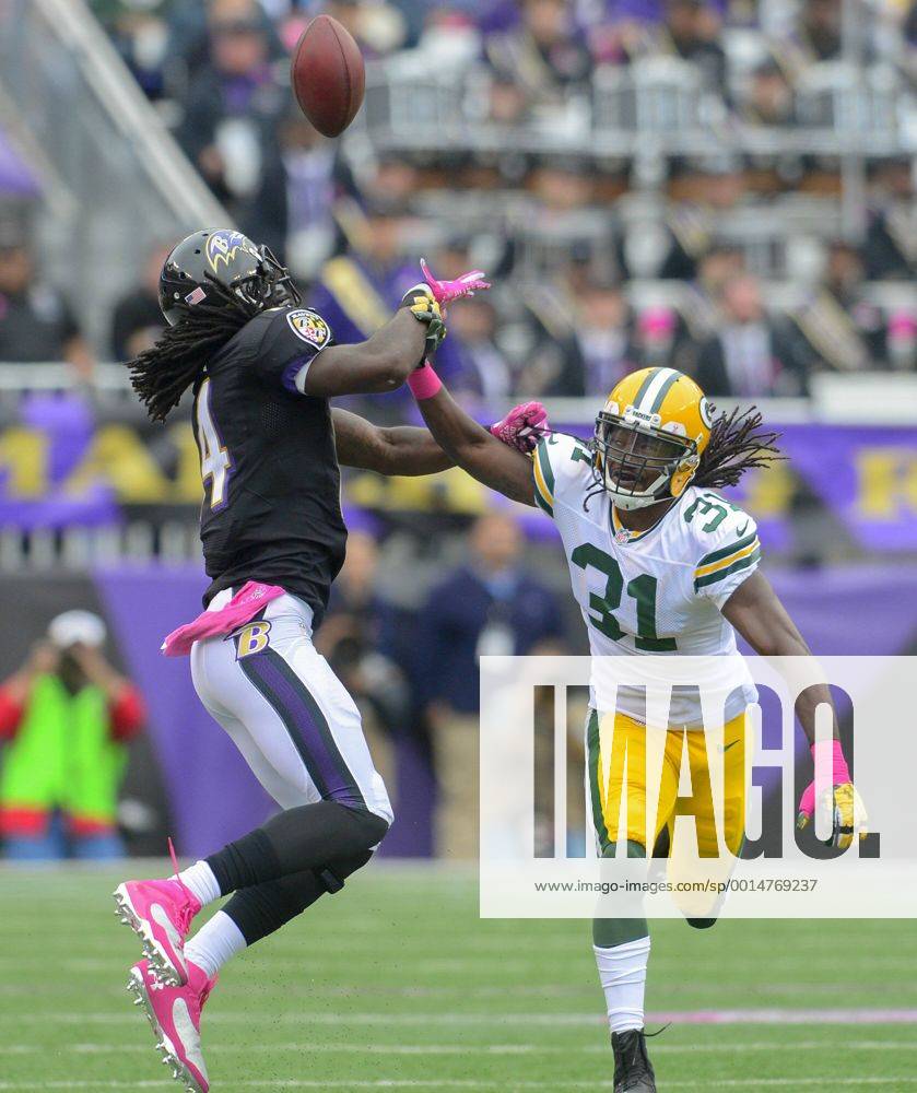 Oct. 13, 2013 - Baltimore, MD, USA - Green Bay Packers cornerback Davon ...