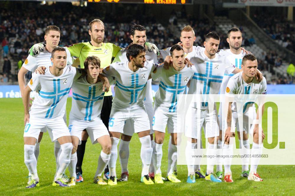 HNK Rijeka, hi.v.li.: Luka Maric, Ivan Vargic, Mateo Bertosa, Nikola ...