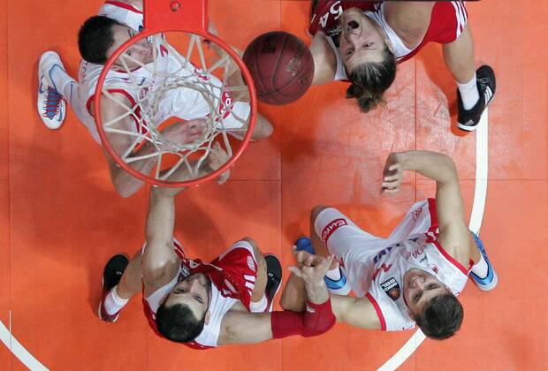 (von links): Chrsi McNaughton (Würzburg), Levon Kendall (Berlin), Jimmy ...